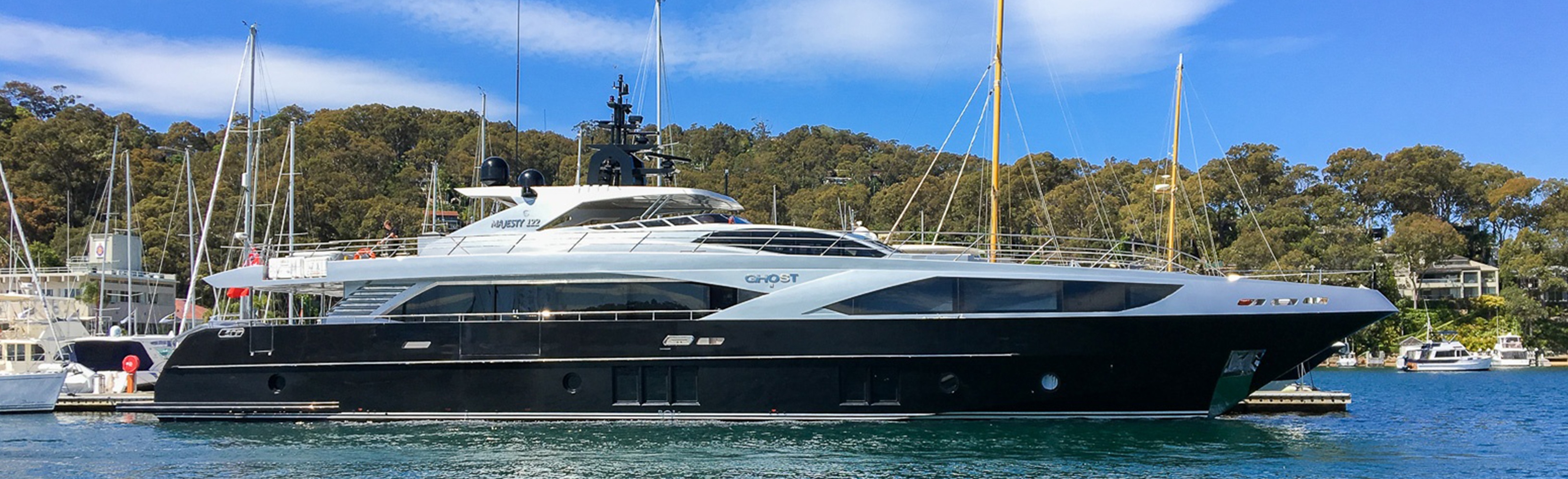 Majesty 122 M/Y Ghost II arrives in Australia